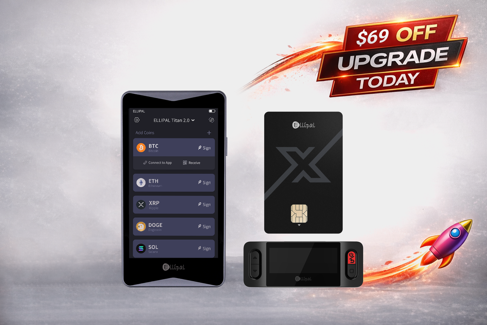 ELLIPAL Titan 2.0 Cold Wallet | Secure Your Crypto Storage