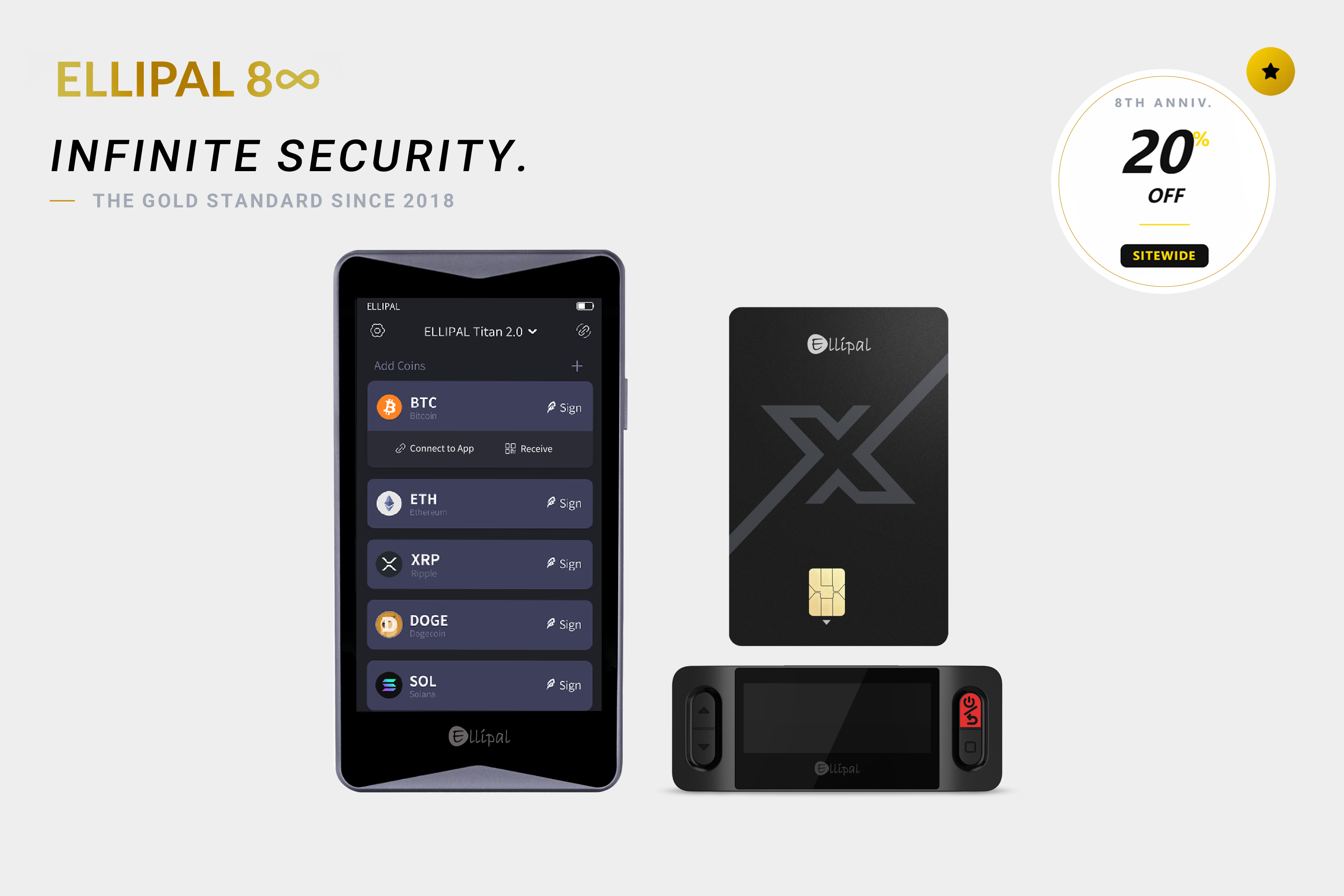 ELLIPAL Titan 2.0 Cold Wallet | Secure Your Crypto Storage