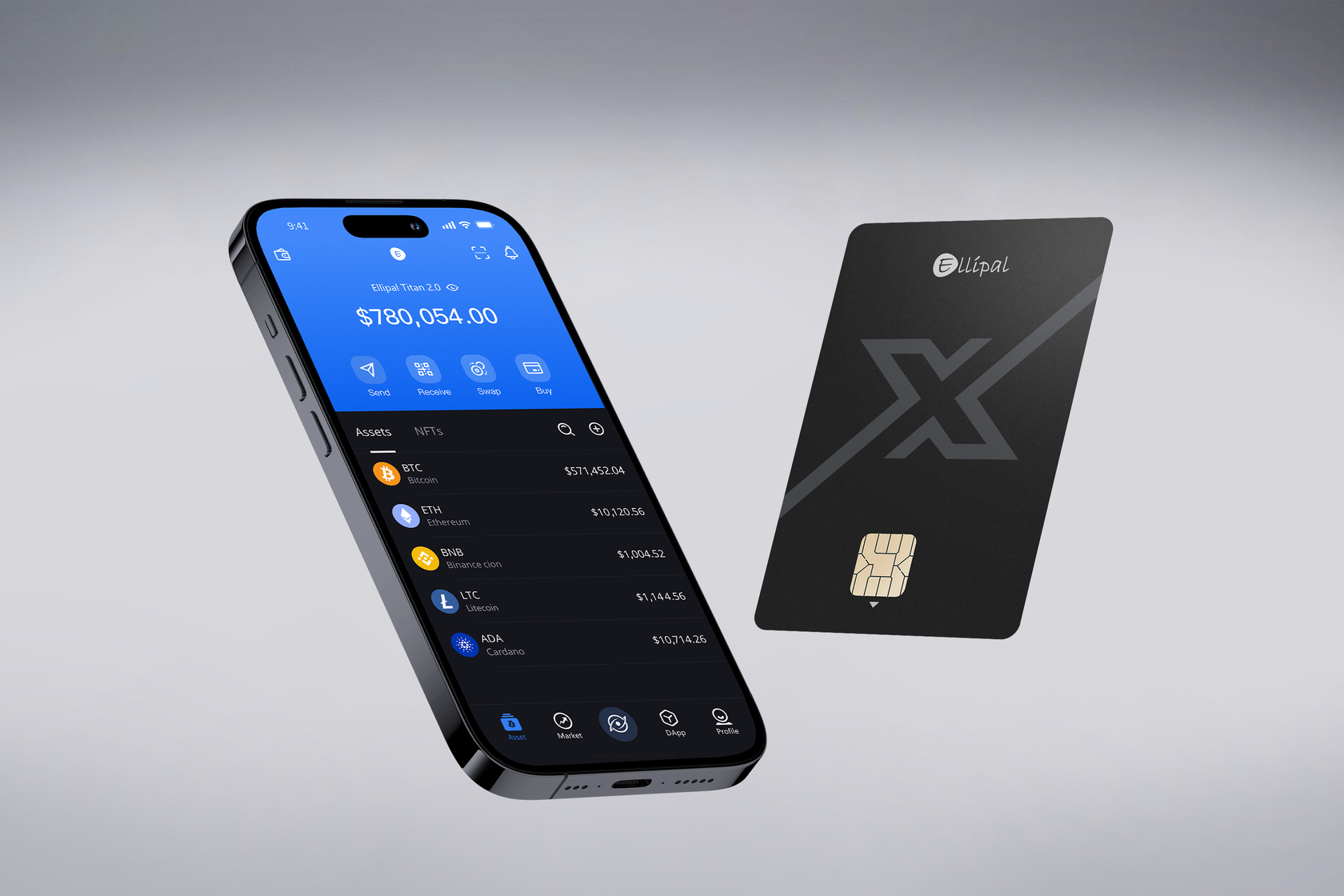 ELLIPAL X Crypto Card Wallet | Secure Offline Storage