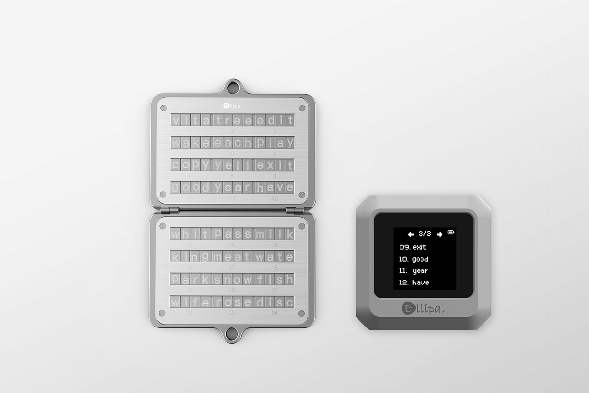 ELLIPAL Seed Phrase Generator | Backup Pack | Secure Storage